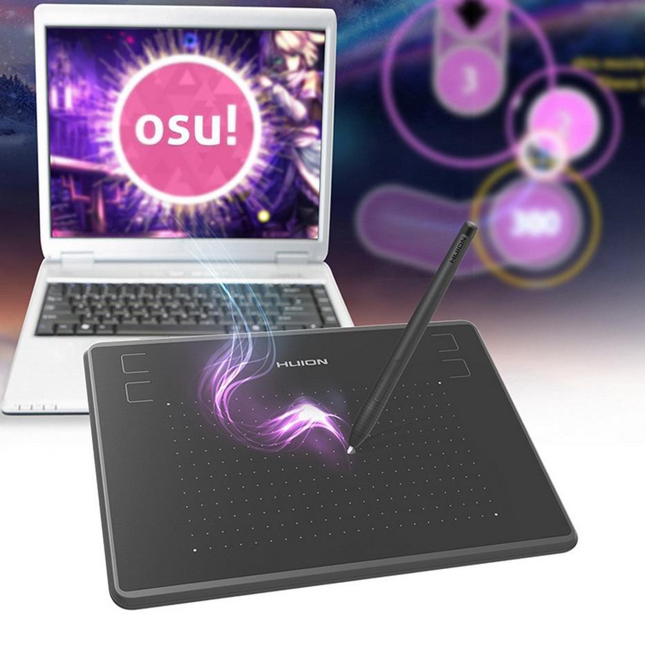 Jual >234 HUION H430P Digital tablets USB Signature Drawing Tablet OSU ...
