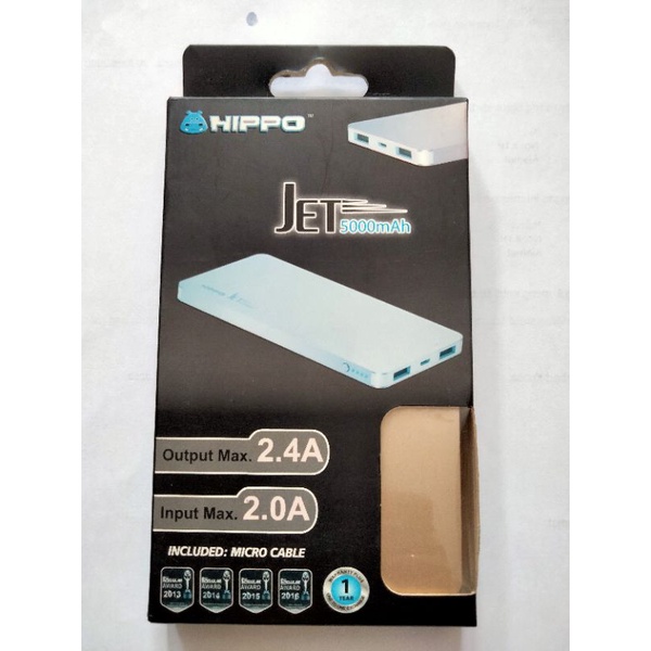 Jual HIPPO POWER BANK JET 5000 mAh ORIGINAL | Shopee Indonesia