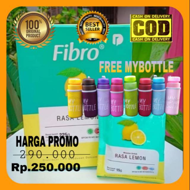 Jual Original Fibro Lemon Fiber 1 Box Minuman Serat Alami | Detoks ...