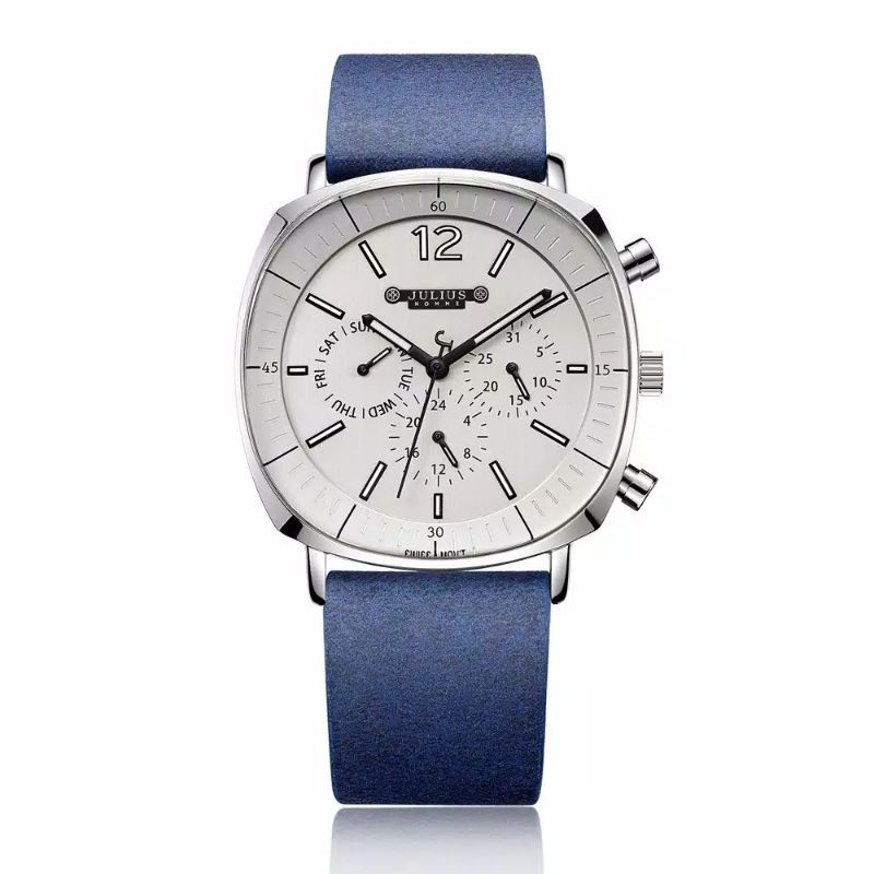 Jual Jam Tangan Julius Pria Strap Kulit JAH-098 | Shopee Indonesia