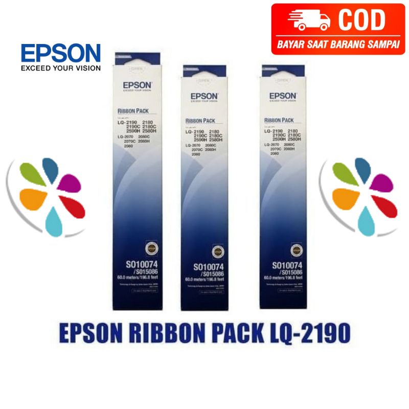 Jual Epson Ribbon Pack / Refill Pita LQ-2170, 2180, 2190REFILL = PITA ...