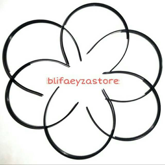 Jual Bando Gigi Hitam Polos 1,2 cm | Shopee Indonesia