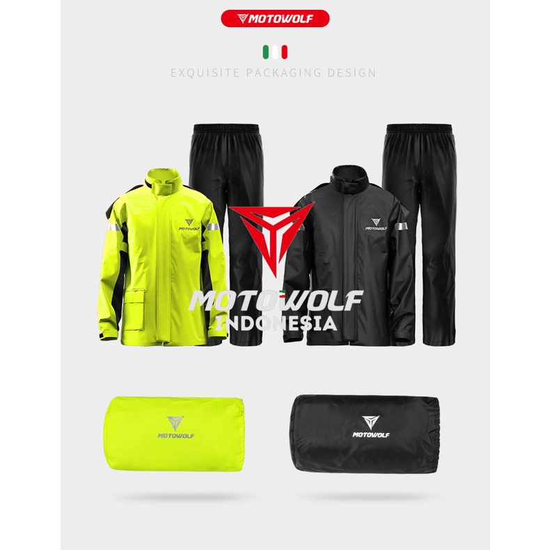 Jual Motowolf Jas Hujan Motor Raincoat Touring Quick Dry Model Ponco ...