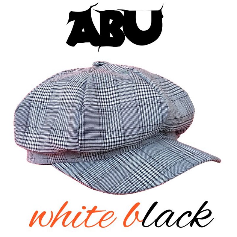 Jual Topi Pets Apolo Motif Kotak Kotak UNISEX Newsboy Hats Vintage ...