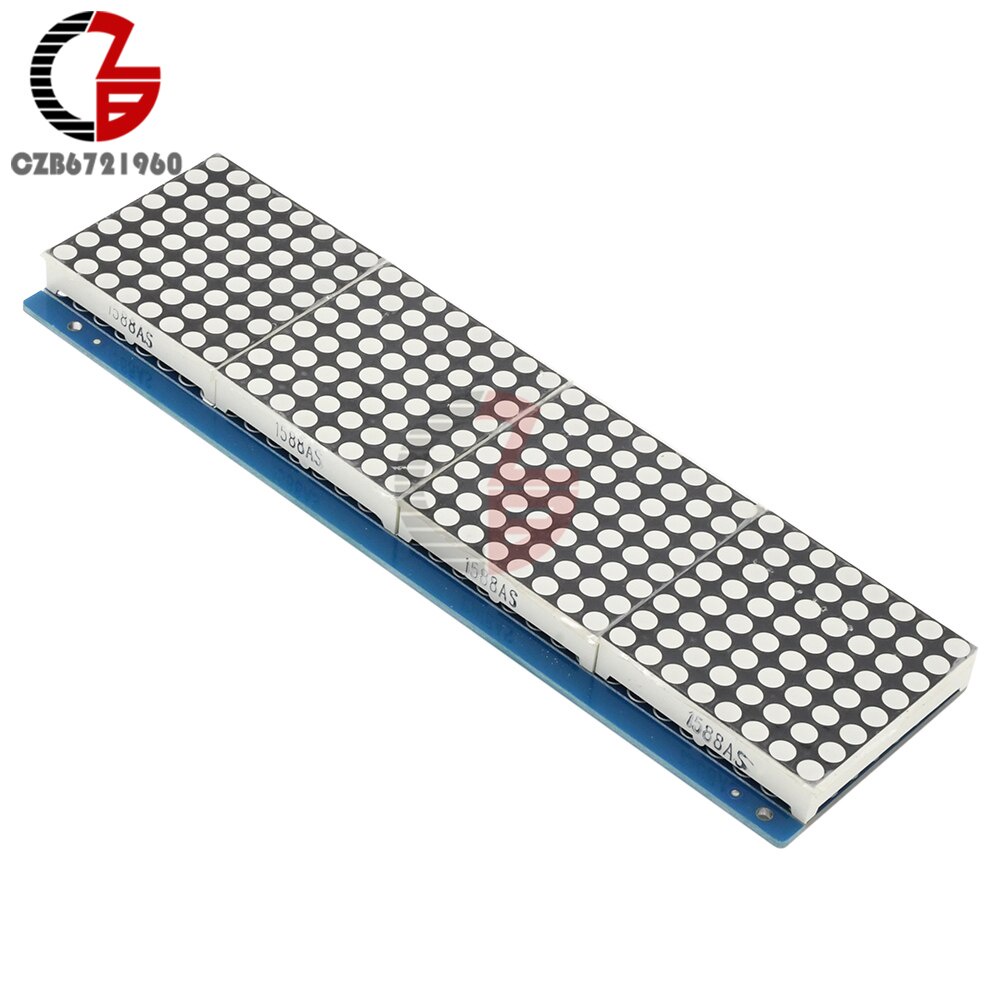 Jual PREORDER HT1632C LED Driver Dot Matrix Module with MCU Red Led Display PWM Brightness ...