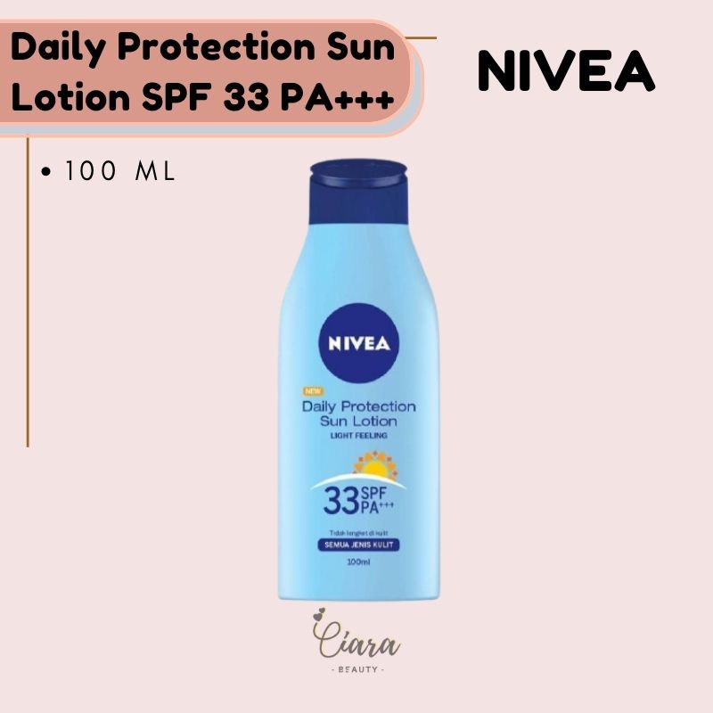 Jual Nivea Daily Protection Sun Lotion SPF 33 PA+++ | Shopee Indonesia