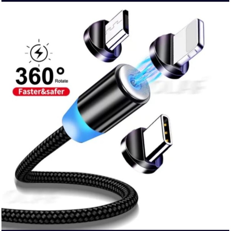 Jual kabel charger magnetic fast charger ( 1 meter ) | Shopee Indonesia
