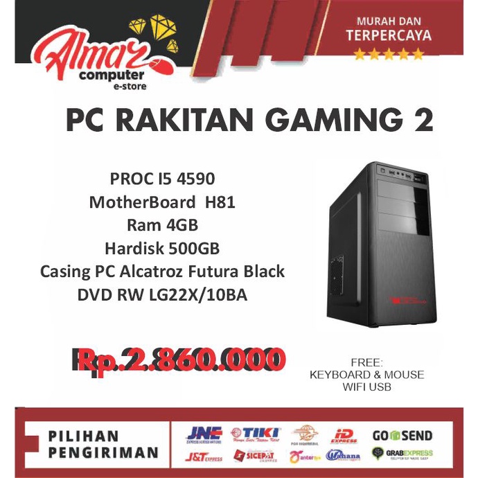 Jual PC RAKITAN GAMING 2 INTEL I5 4590 | Shopee Indonesia
