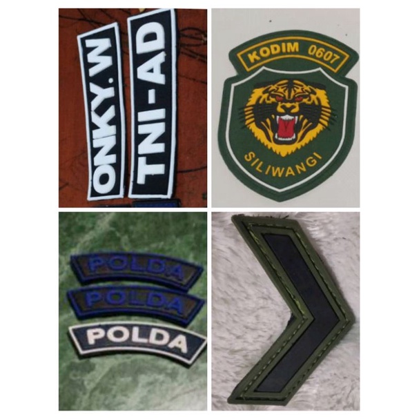 Jual patch rubber atribut setelan pdl tni ad kodam siliwangi custom ...