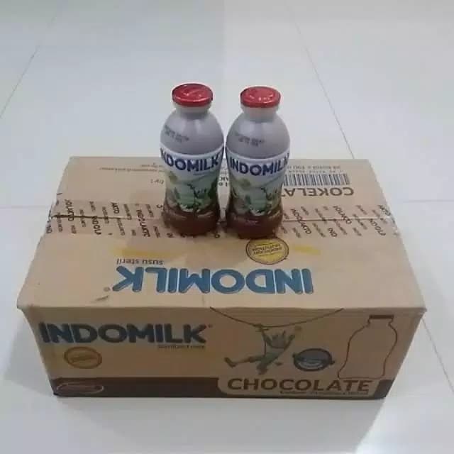 Jual INDOMILK SUSU UHT COKLAT 190ML X 24 BOTOL - 1 DUS | Shopee Indonesia