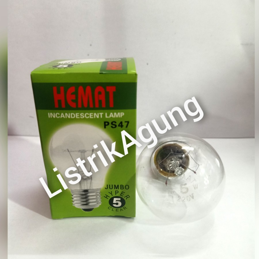 Jual Lampu Bohlam dop Hemat / Procyon / LUMMENT 5w Kuning Pijar Lampu ...