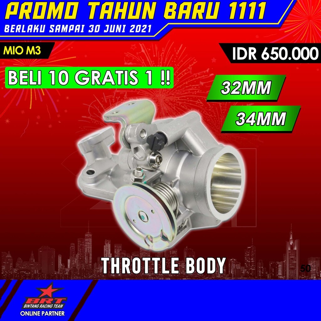 Jual THROTTLE BODY MIO M3 BRT (32mm/34mm) | Shopee Indonesia