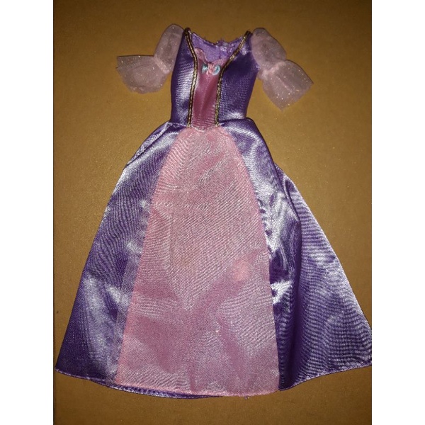 Jual Baju Barbie Rapunzel / Dress Barbie Rapunzel / Rapunzel Preloved ...