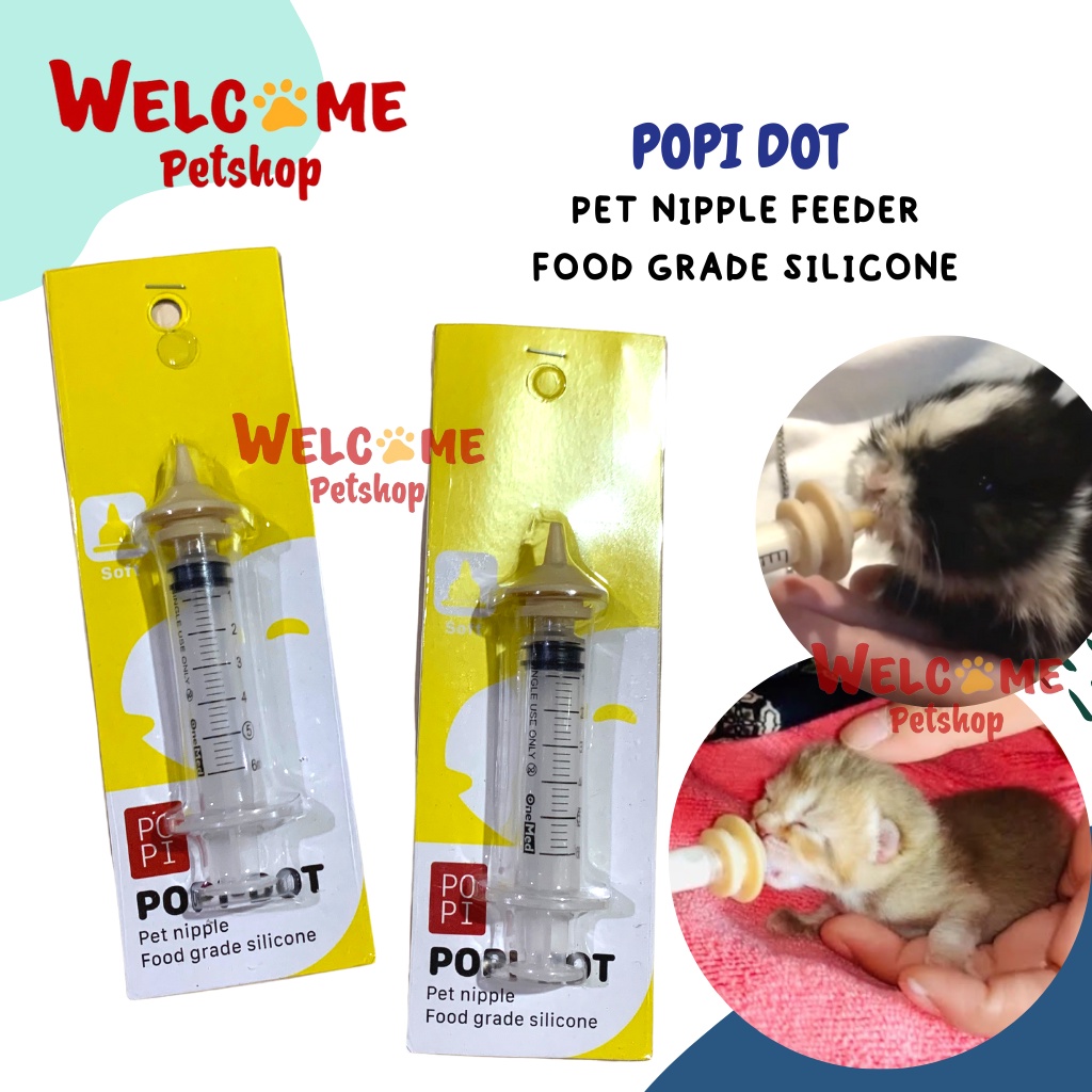 Jual Popi Dot Pet Nipple Kucing Anjing Kelinci Bayi Hewan Feeder Susu ...