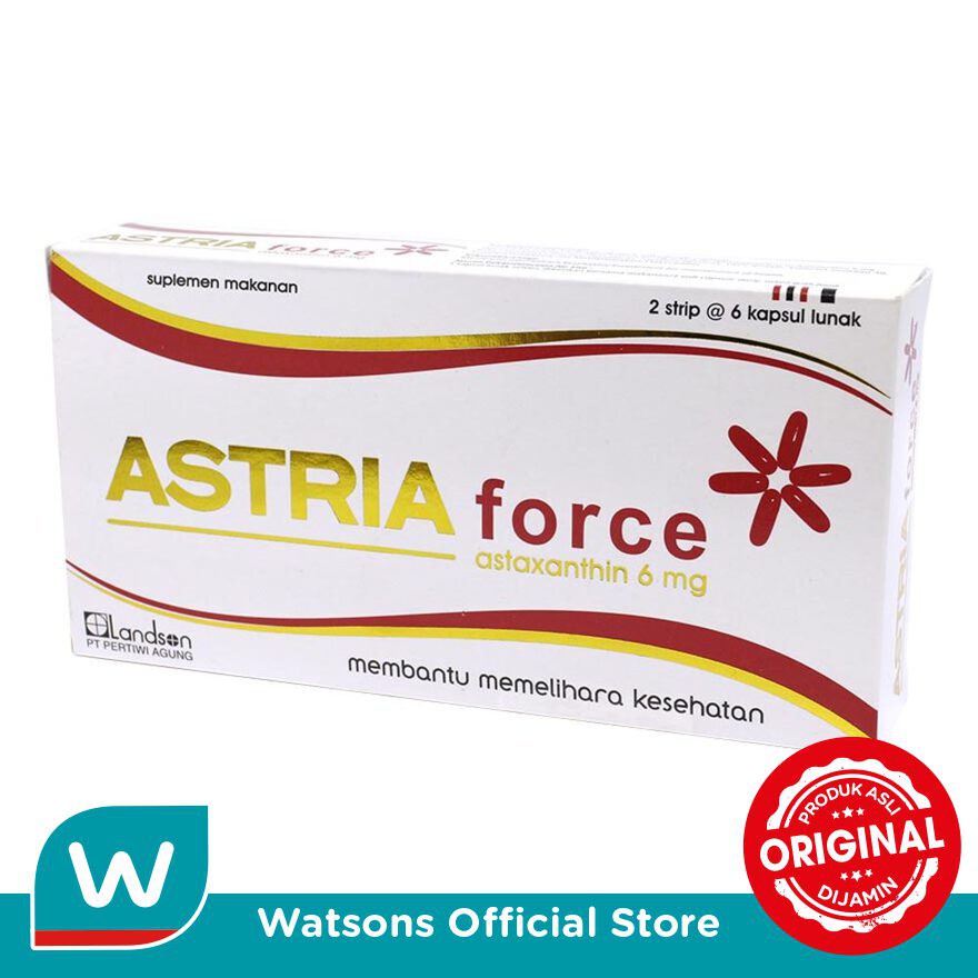 Jual Astria Asthin Force 6mg 10 Kapsul 2x6(box) | Shopee Indonesia