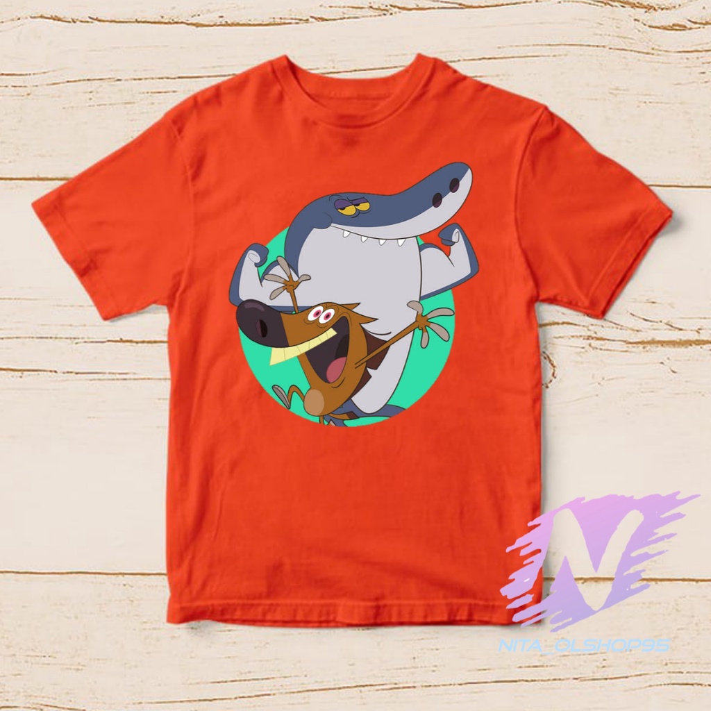 Jual kaos zig dan serko baju anak kartun zig sharko | Shopee Indonesia