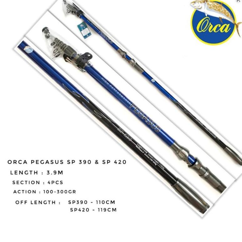 Jual Joran Pasiran Orca Pegasus 390 420 450 Joran Karangan rock fishing ...
