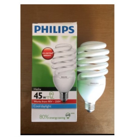Jual PHILIPS TORNADO HELIX 55W PUTIH E27 6500K SPIRAL 55Watt | Shopee Indonesia