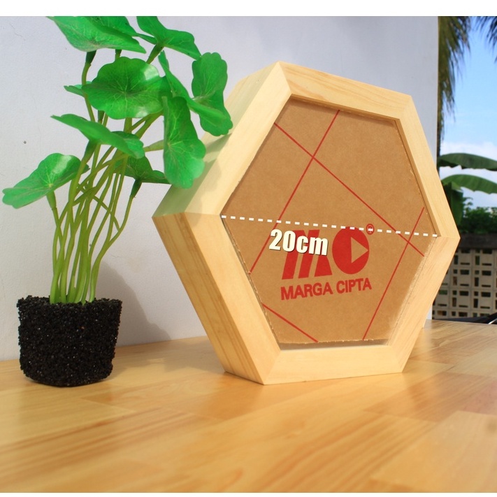 Jual Bingkai 3D Hexagonal diameter 20cm | Shopee Indonesia