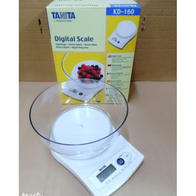 Jual Timbangan Dapur Digital Tanita KD-160/Timbangan murah 2kg x 1gram berkwalitas | Shopee ...
