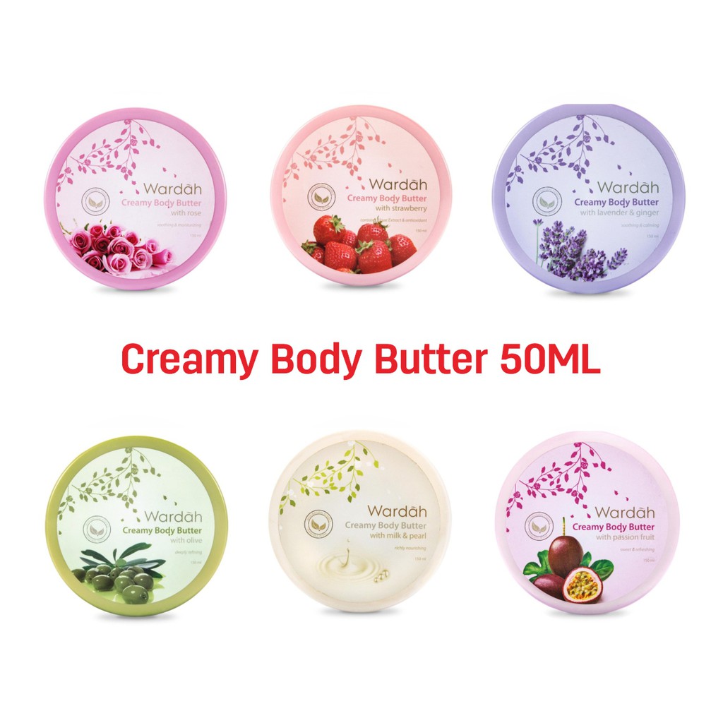 Jual Wardah Creamy Body Butter 50 ml - ALL VARIAN | Shopee Indonesia