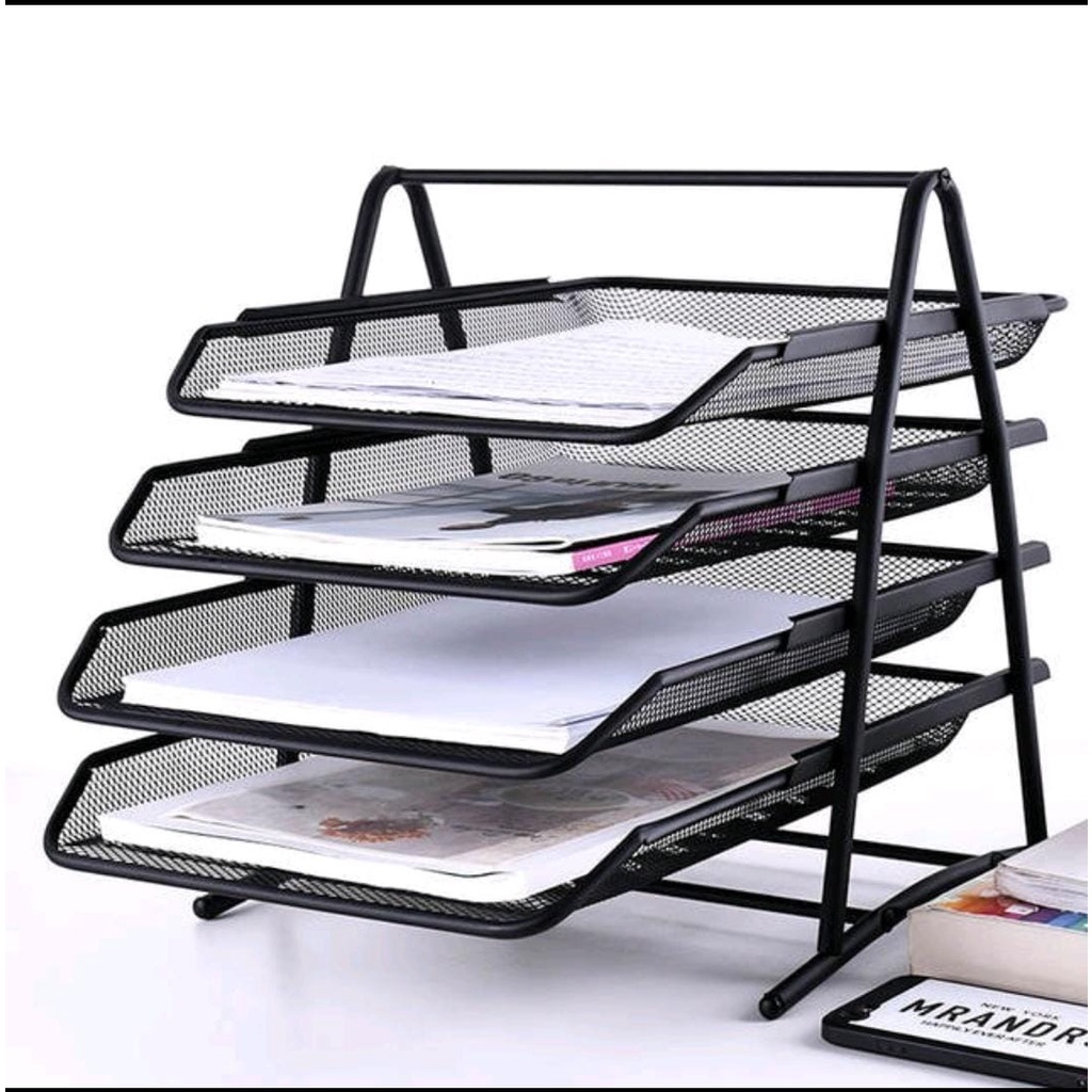 Jual HomeShenar168 DOCUMENT TRAY 4 SUSUN / RAK DOKUMEN 4 TINGKAT/Rak ...