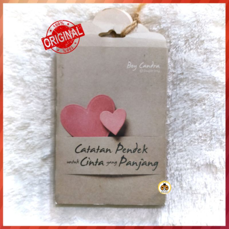 Jual Catatan Pendek Untuk Cinta Yang Panjang - Boy Candra | Shopee ...