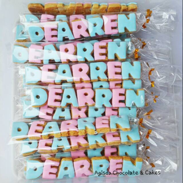 Jual Cookies huruf / cookies nama / letter cookies | Shopee Indonesia
