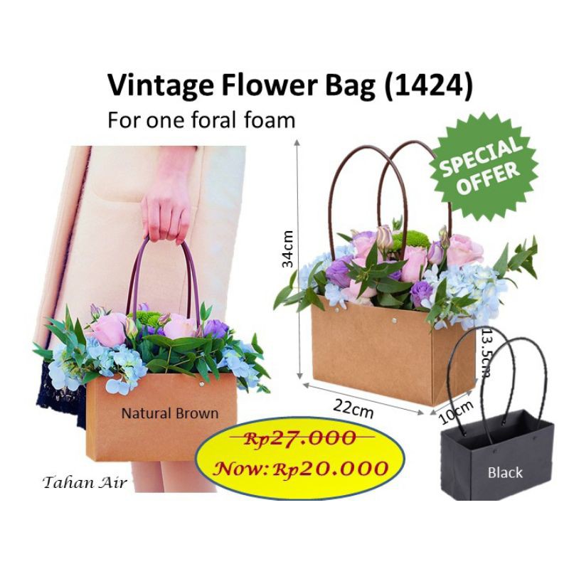 Jual Vintage Flower Bag - Barang florist - kantong bunga - Variasi Vas ...