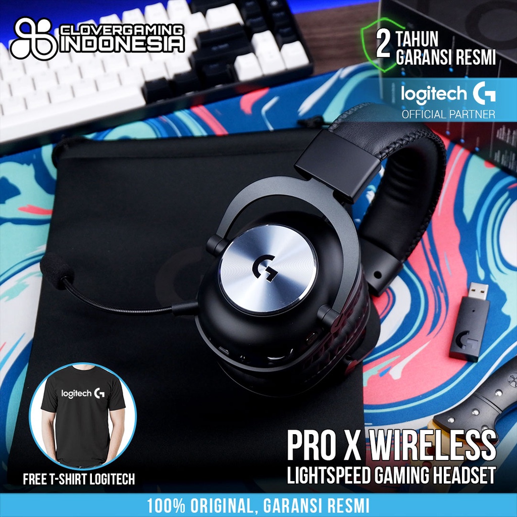 Jual Logitech Pro X Wireless Lightspeed Headset - Gaming Headset ...