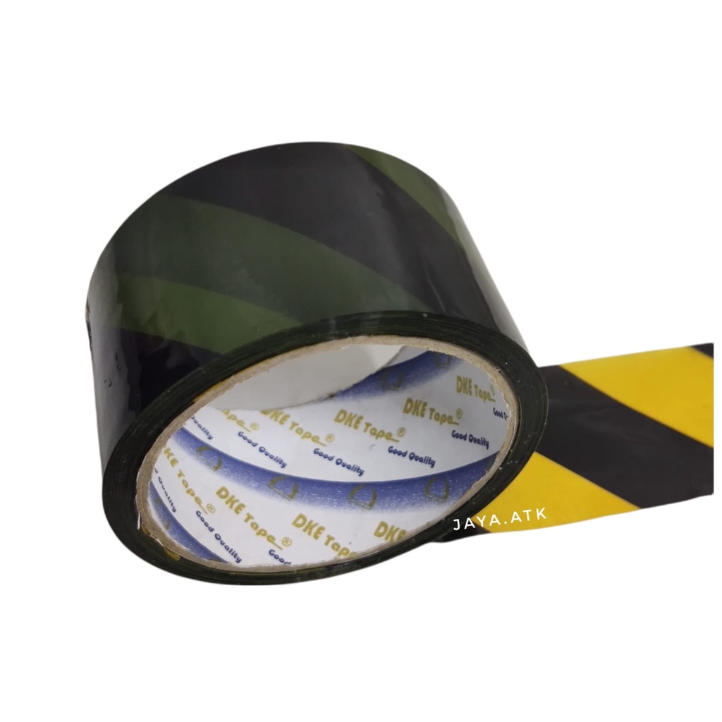 Jual LAKBAN ISOLASI LANTAI KUNING HITAM POLICE LINE 48 MM X 30 M GARIS POLISI FLOOR MARKING ...