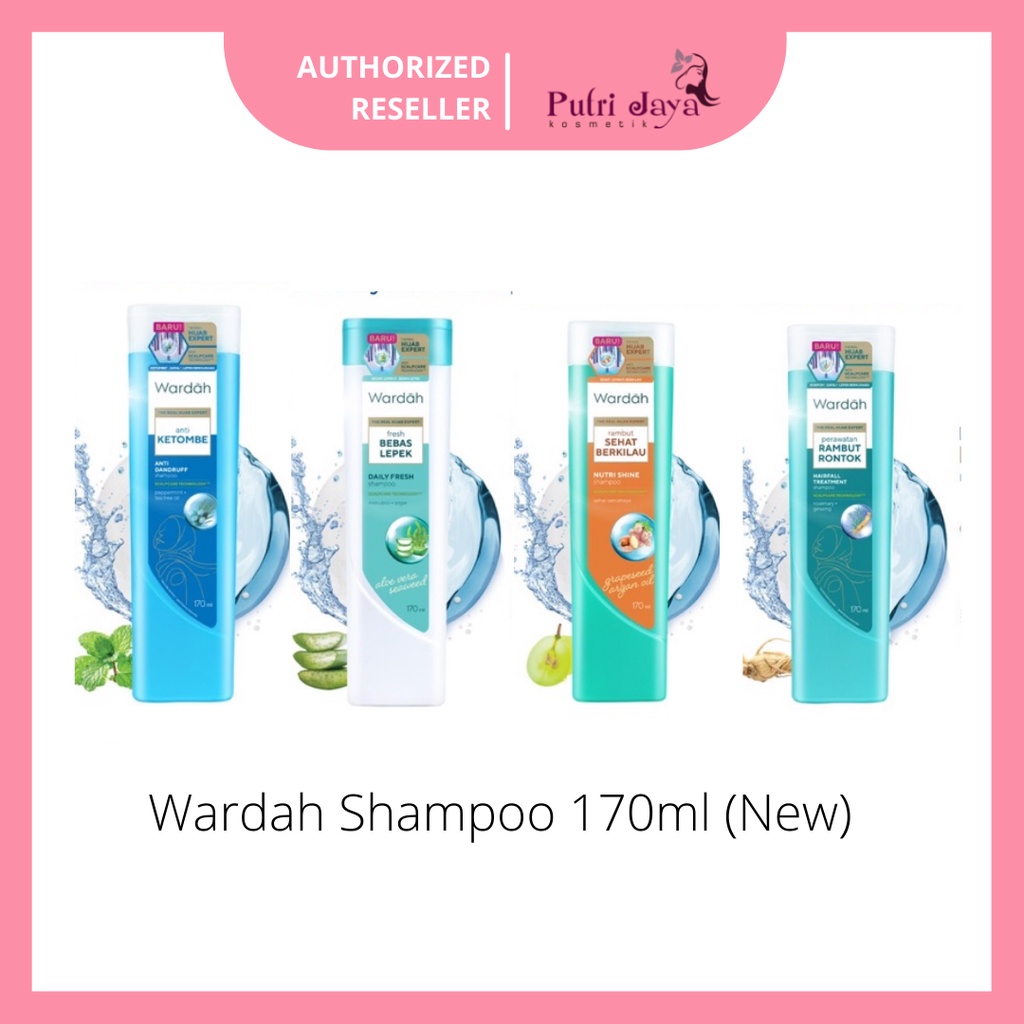 Jual WARDAH SHAMPOO | 170ML | Anti Dandruff / Hairfall Rambut Rontok ...