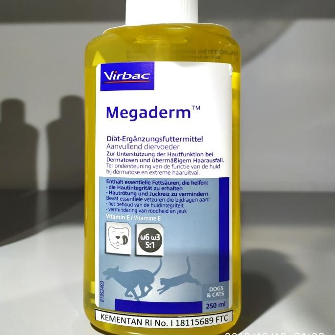 Jual NEW SALE VIRBAC MEGADERM 250ML / VITAMIN BULU KUCING ANJING ...