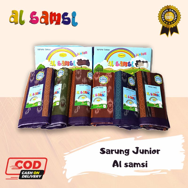 Jual Sarung Junior Anak Motif Lamiri Kembang Al Samsi | Shopee Indonesia