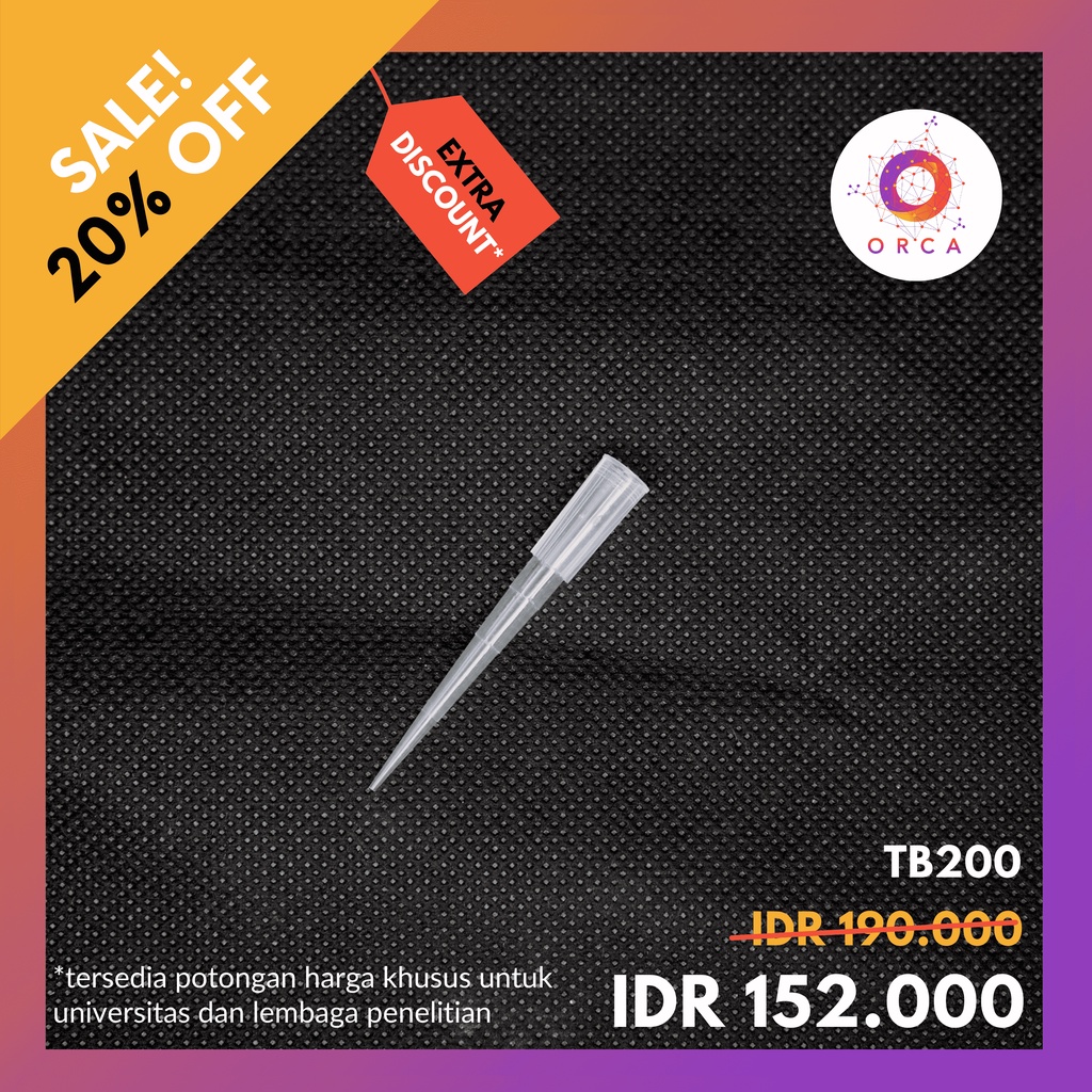 Jual Micropipette Tips 200 ul Bulk - Steril - Mikropipet Pipette Pipet ...