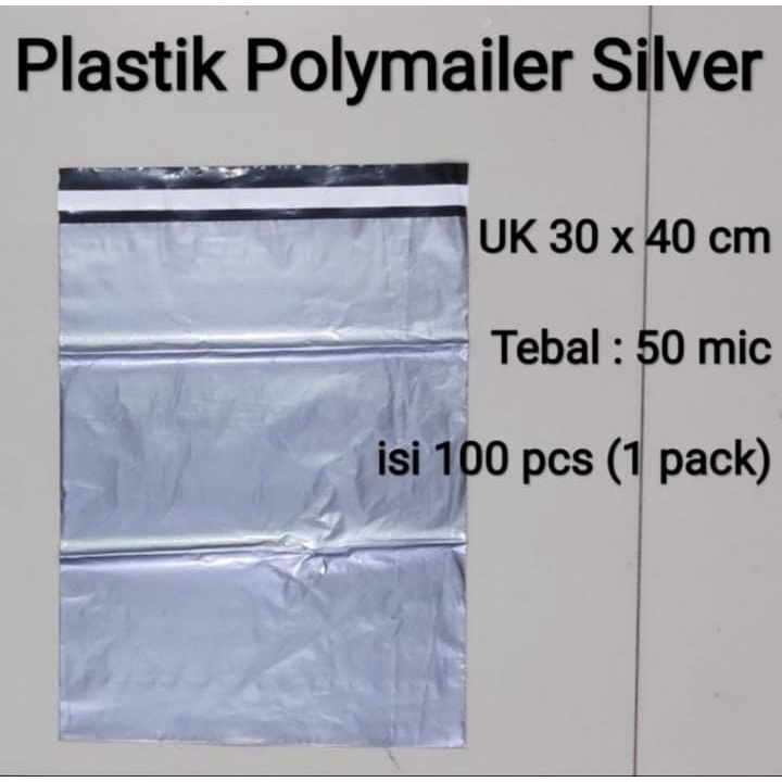 Jual PLASTIK PACKING POLYMALIER SILVER 30 X 40 CM | Shopee Indonesia