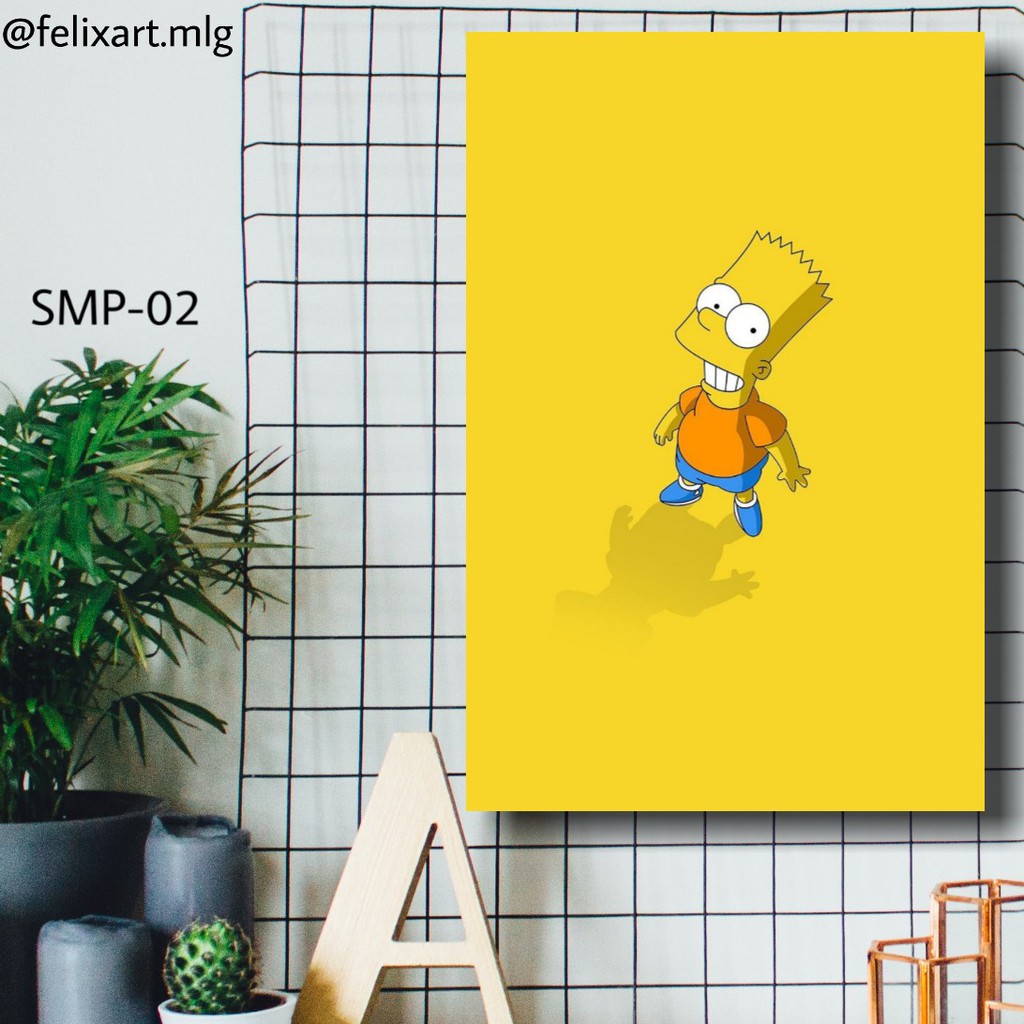 Jual Hiasan Dinding Poster Kayu The Simpsons Wall Decor Aesthetic SMP ...