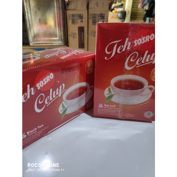 Jual Teh SOSRO Celup Kemasan Box isi 30 Pcs | Shopee Indonesia