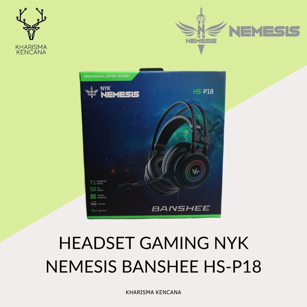 Jual HEADSET GAMING NYK NEMESIS BANSHEE HS-P18 | Shopee Indonesia