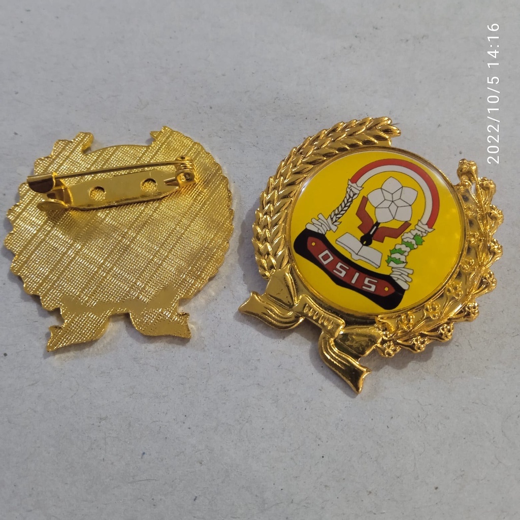 Jual Pin Kuningan Custom Pin Padi Kapas Pita Resin Peniti | Shopee ...