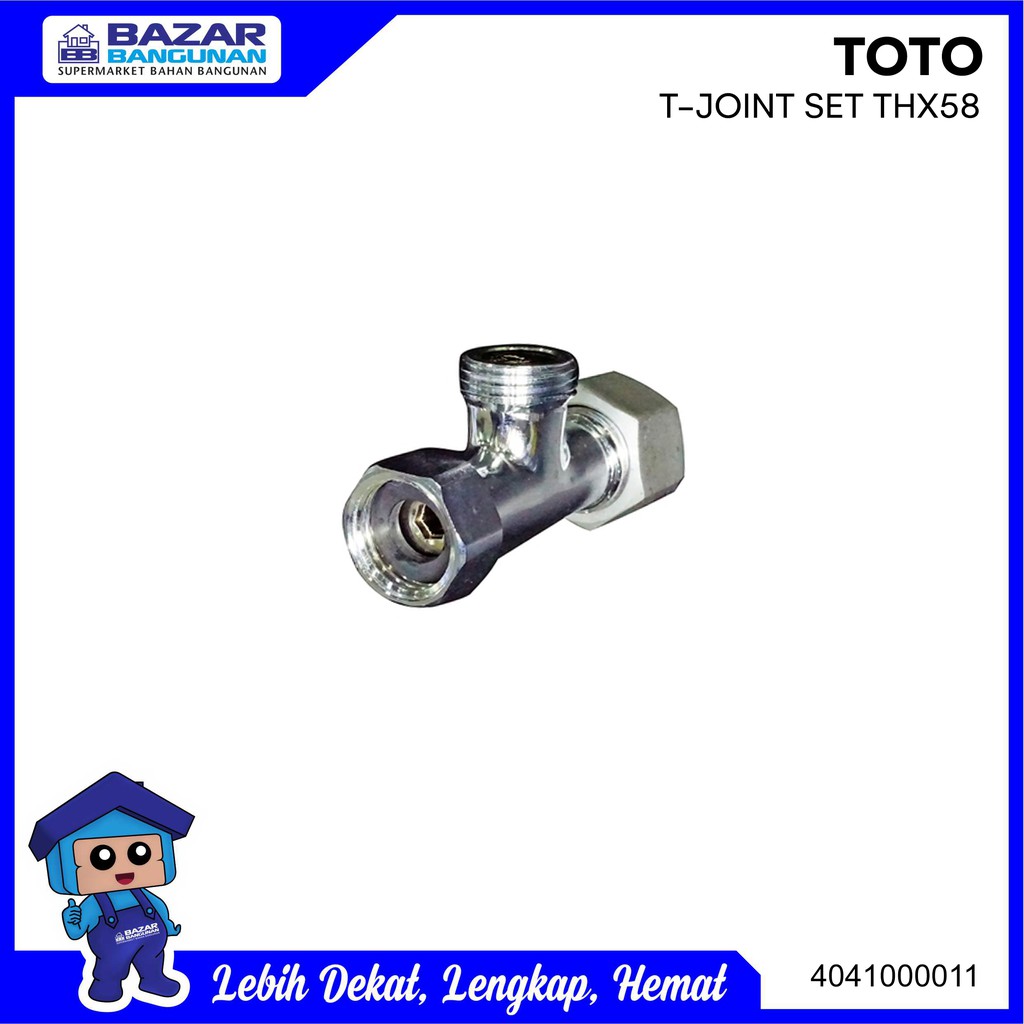 Jual Toto - Konektor Tee / T-Joint Join Nepel Connector Closet Thx58 ...