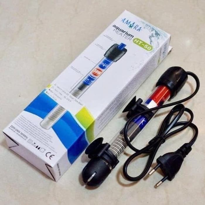 Jual Heater Amara Ht50 Ht 50 Aquarium Pemanas Air Aquarium Free Bubble ...