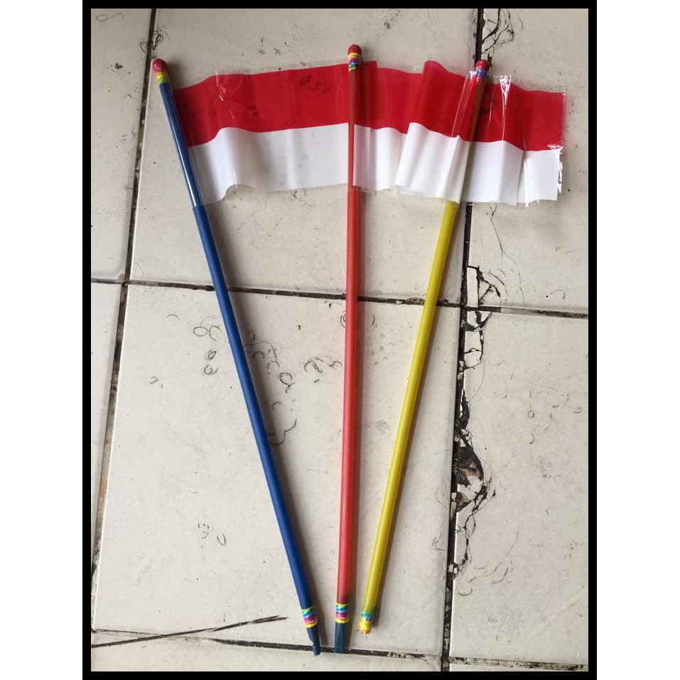 Jual Promo Special Bendera Merah Putih Plastik Dengan Tangkai | Shopee ...
