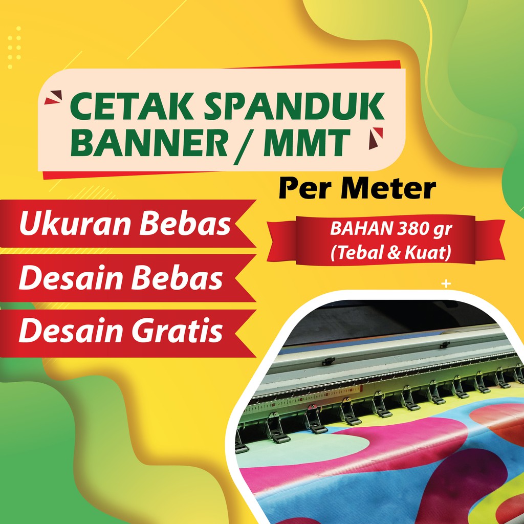 Jual CETAK SPANDUK BANNER MMT BACKDROP DESAIN GRATIS BAHAN TEBAL 380gram PERMETER | Shopee Indonesia