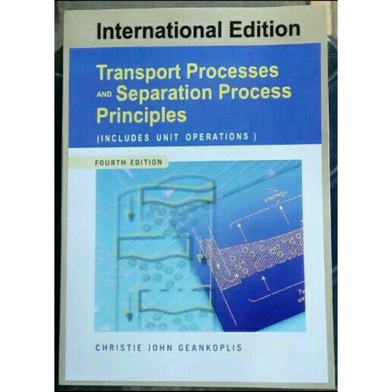 Jual BUKU INTERNATIONAL EDITION TRANSPORT PROCESSES AND SEPARATION ...