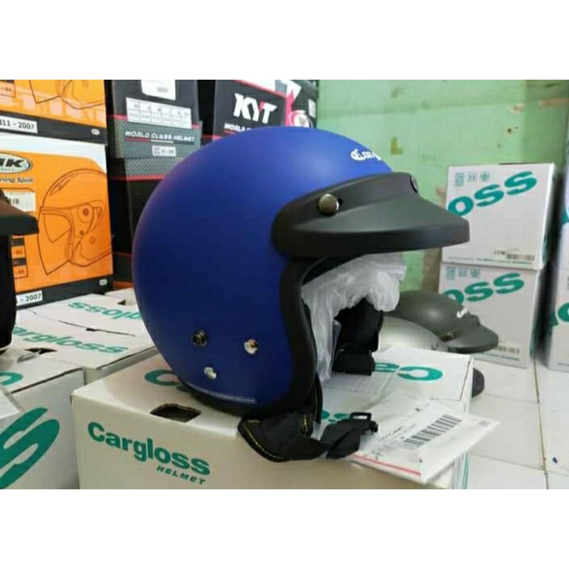 Jual helm cargloss biru doff original | Shopee Indonesia