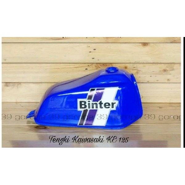 Jual TANGKI JADUL TANGKI KAWASAKI KE125 TRAIL JADUL BLUE | Shopee Indonesia