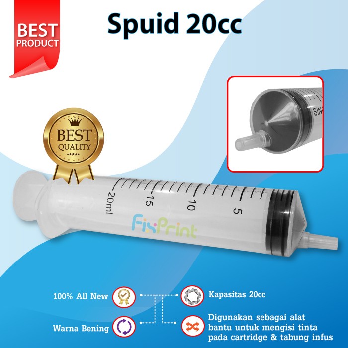 Jual Spuit 20cc Syringe 20cc Suntikan Tinta 20ml Spuid Ukuran 20ml Ulir Samping | Shopee Indonesia