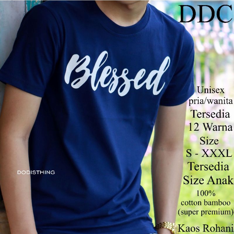 Jual KAOS ROHANI BLESSED KRISTEN KATHOLIK | Shopee Indonesia