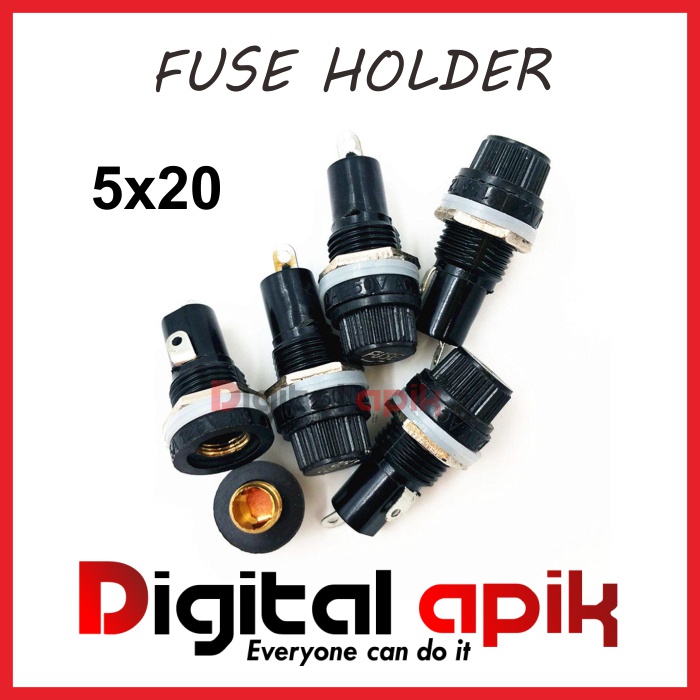 Jual Fuse Holder Rumah Fuse Tempat Sekring 5x20 mm Kecil Panel Box ...